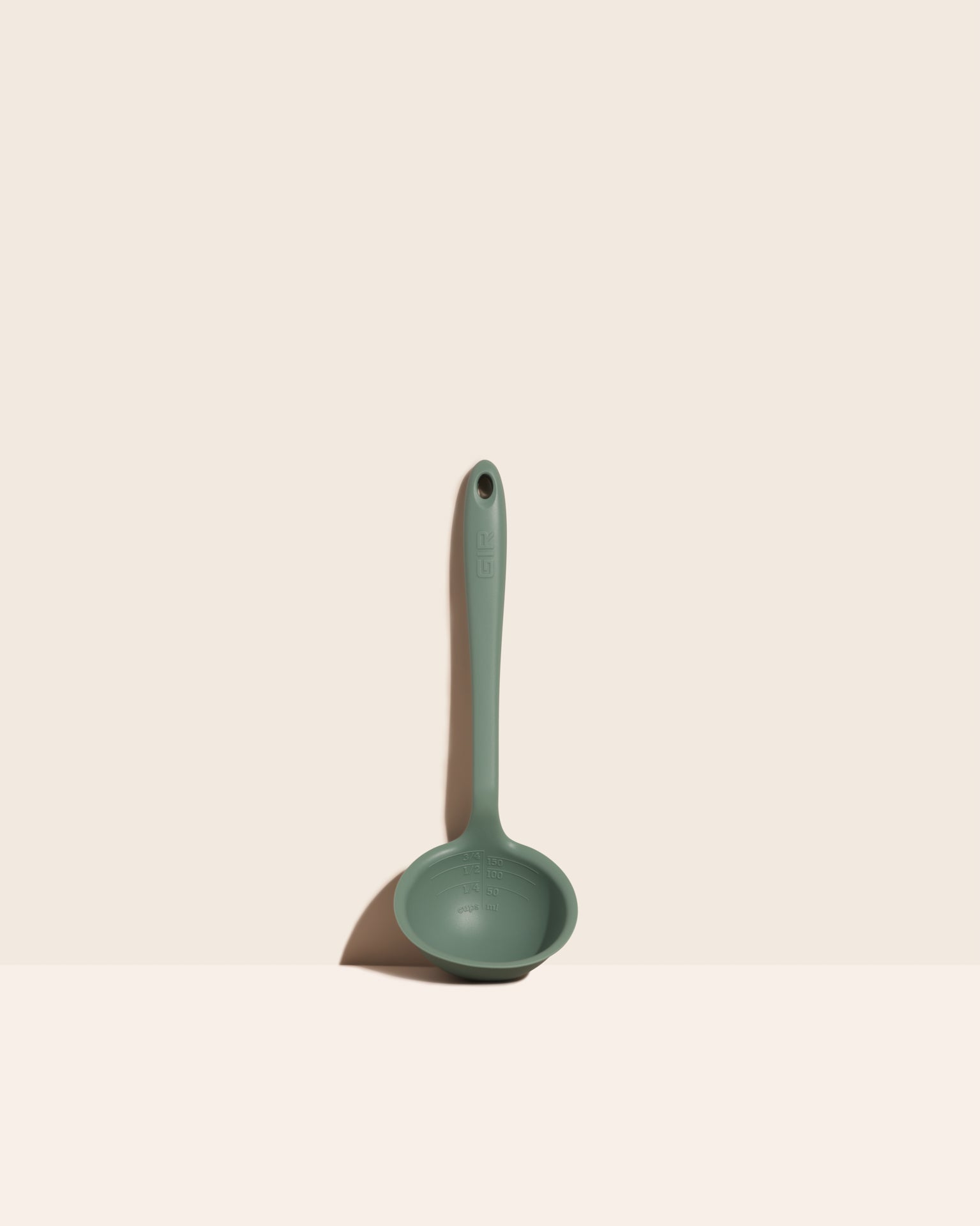 Silicone Soup Ladle Spoon With Measuring Cup | GIR.co